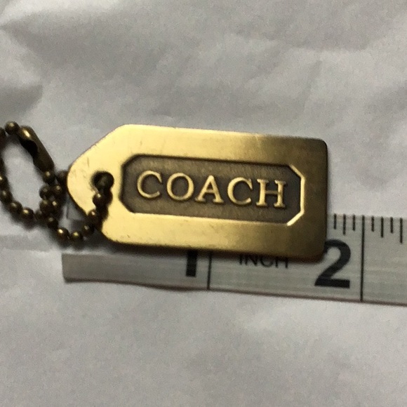 Coach | Accessories | Brush Gold Metal Coach Hangtag | Poshmark